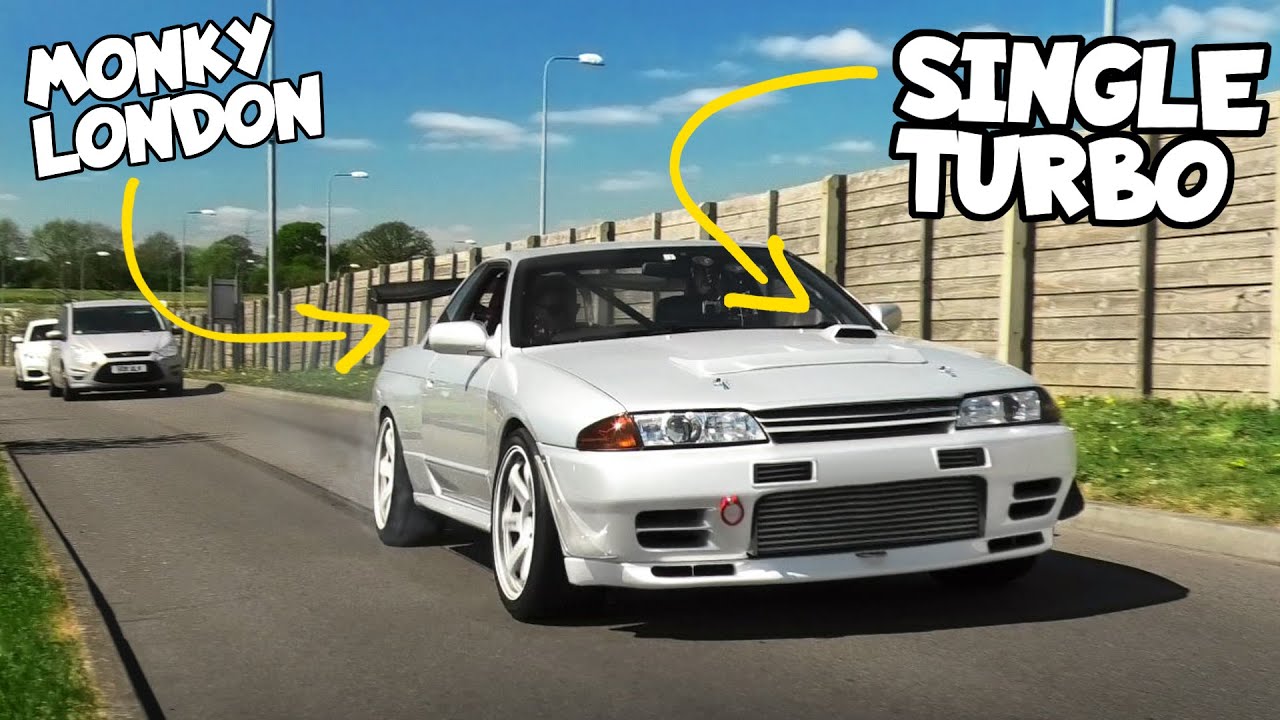 BIG TURBO R32 Skyline Arrives Late to Meet IN STYLE! - YouTube