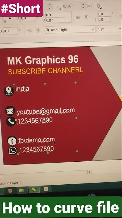 how to curve file in Corel draw - Corel draw me font kaise curve kare - font karv kaise kare # ...