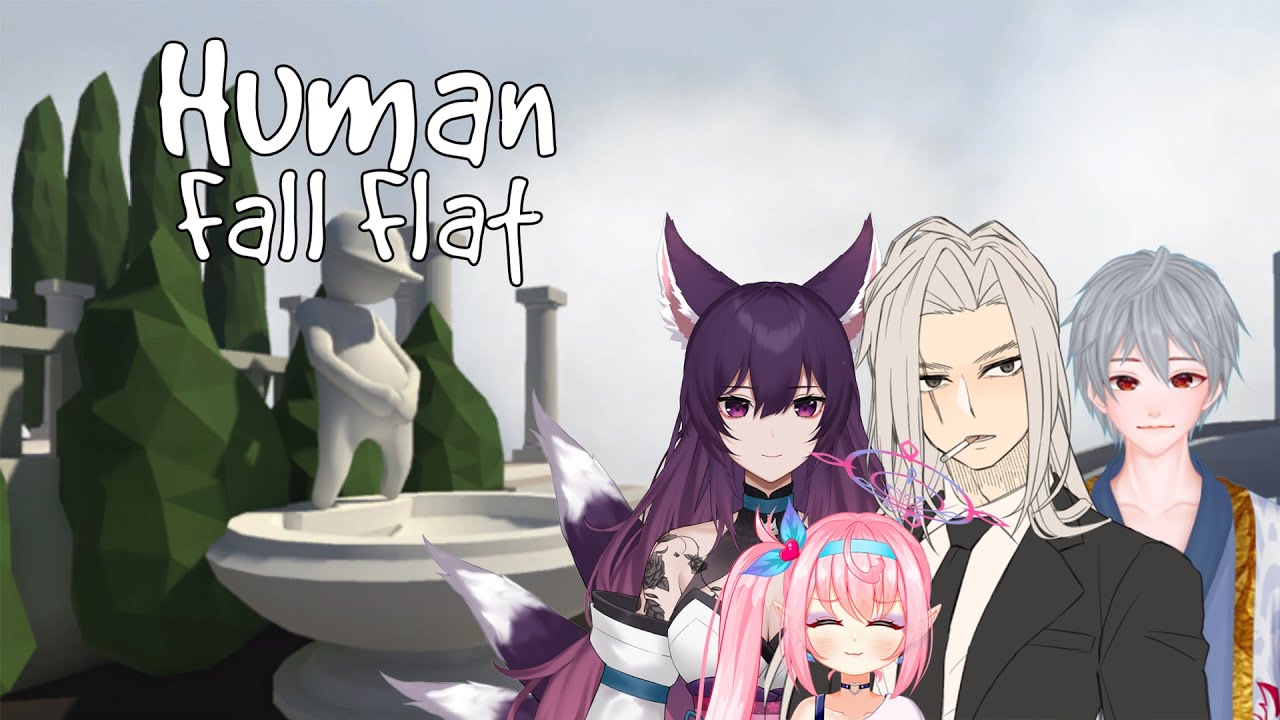 【HUMAN: Fall Flat】Ini Apa ? Ini Seperti Jelly | #COLLAB【VTuber Indonesia】 - YouTube