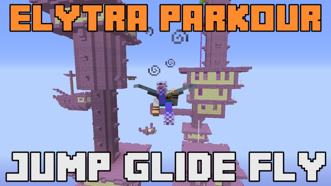 Minecraft: Elytra Parkour - Jump Glide Fly - YouTube