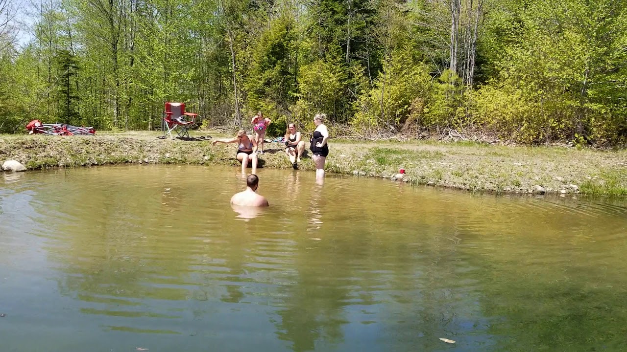 CAMP POND IS FULL. THE KIDS TAKE ADVANTAGE! - YouTube