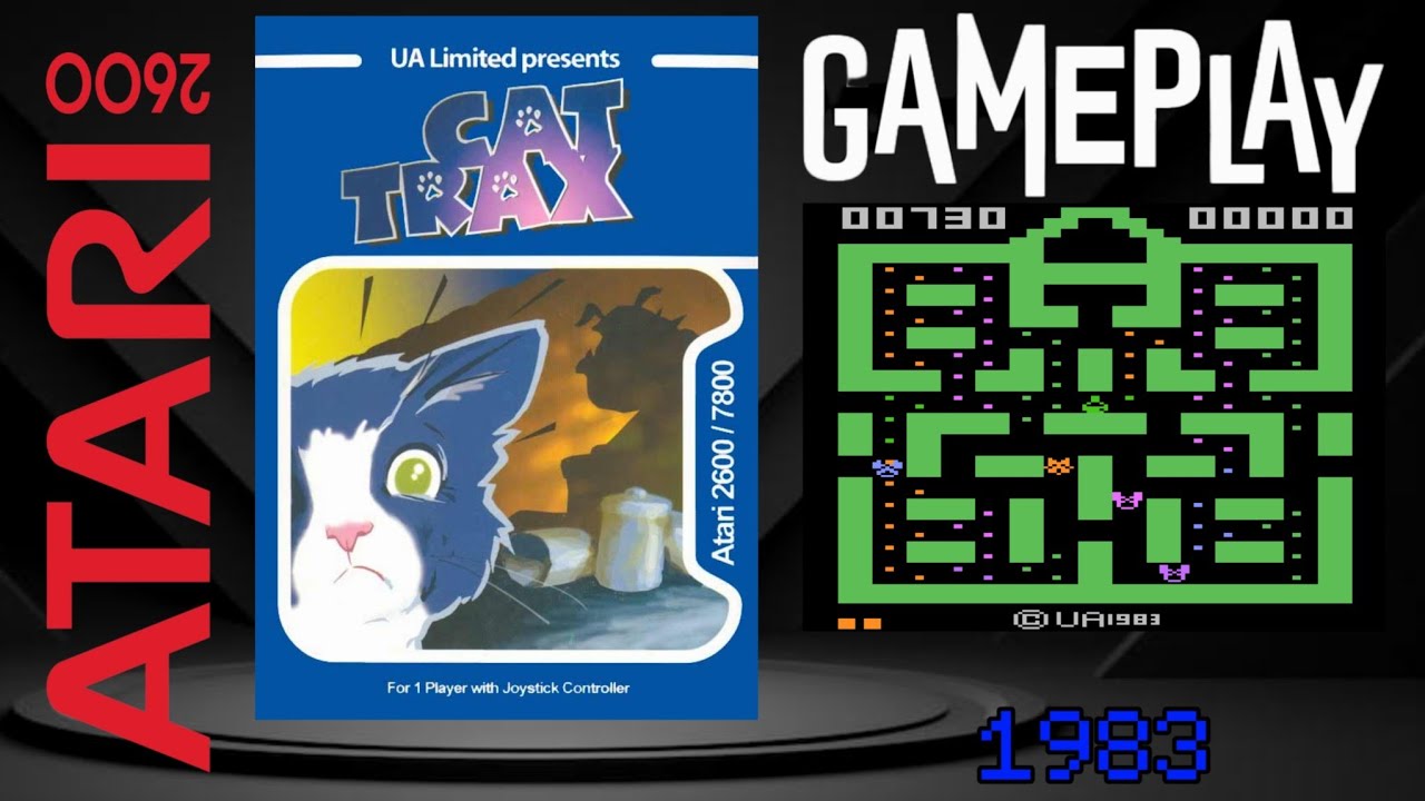 CAT TRAX - Atari 2600 Gameplay - YouTube