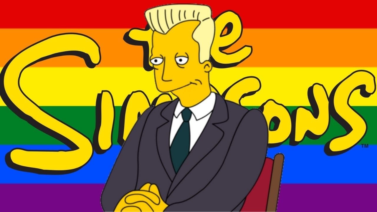 The Simpsons' First Gay Character - YouTube