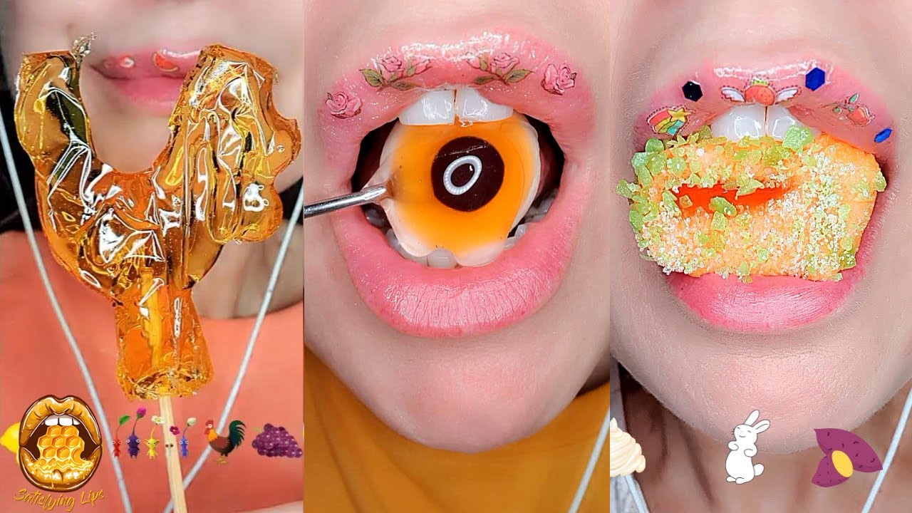 Satisfying ASMR Eating Orange Food Compilation Mukbang 먹방 - YouTube