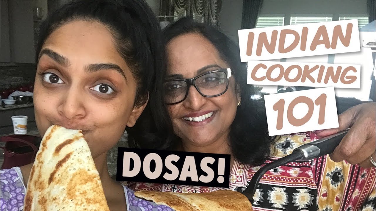 How to Make DOSAS for Beginners ft. MAMA PANDU!!! | Deepica Mutyala ...