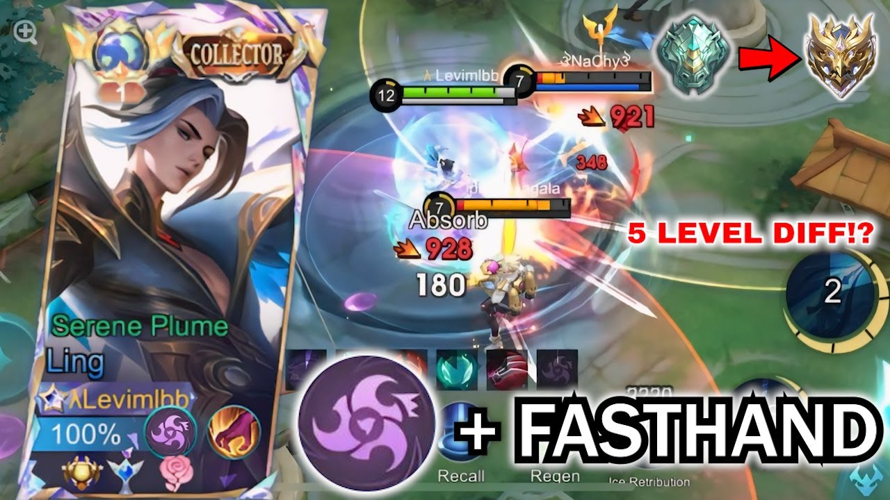 LING FASTHAND PERFECT FULL NO CUT ROTATION GAMEPLAY | LING BEST BUILD ...
