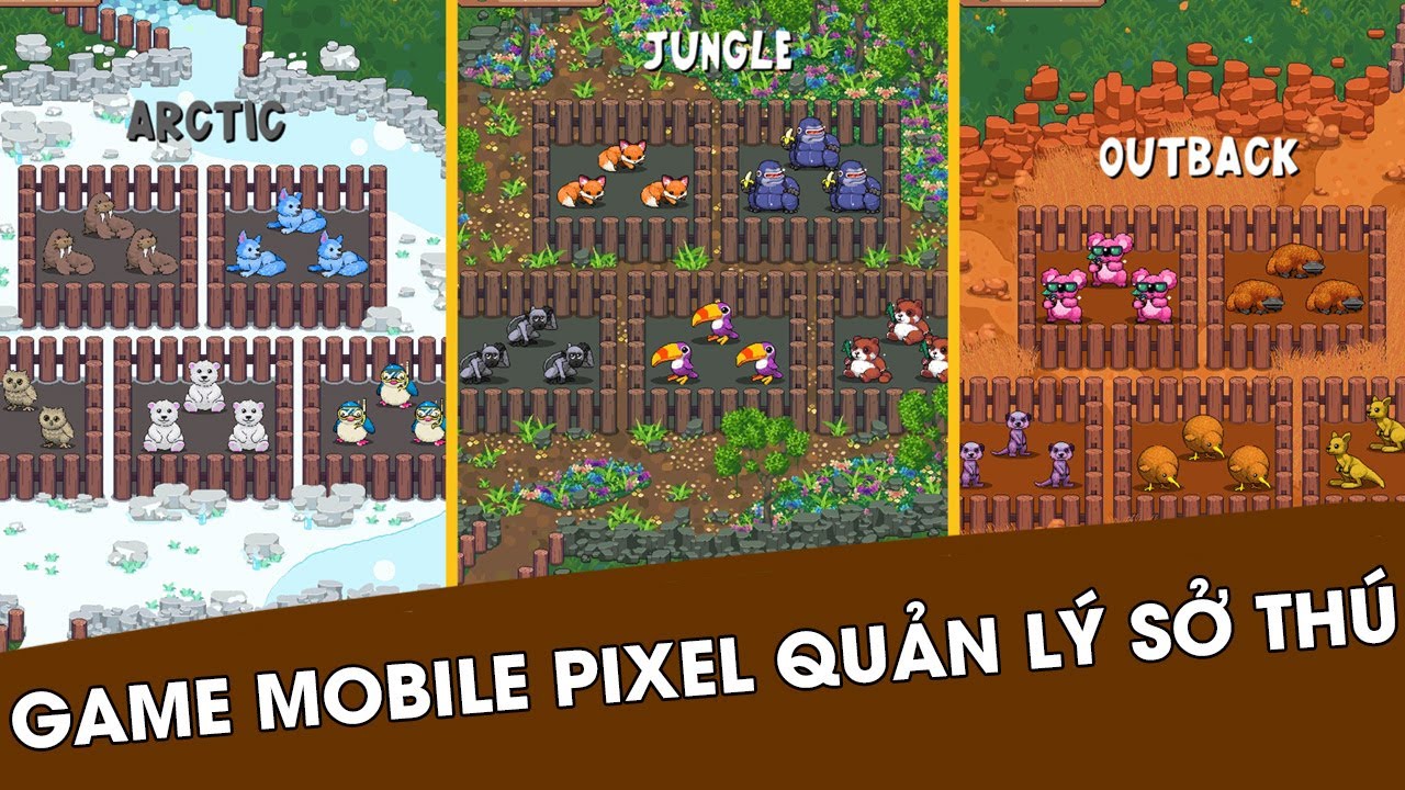 Idle Tap Zoo: Tap Build & Upg Game Mobile Pixel Quản Lý Sở Thú - YouTube