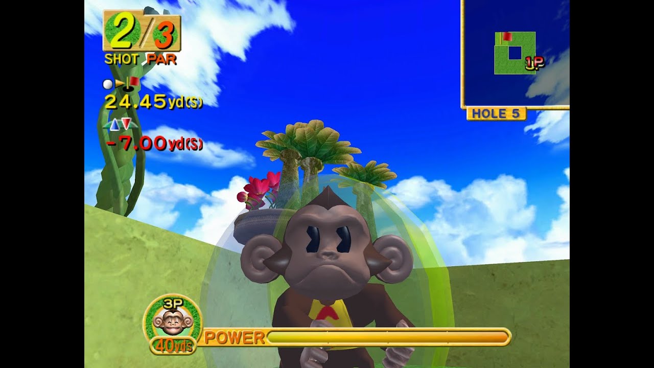 Super Monkey Ball Gamecube Monkey Golf 3 player 60fps - YouTube