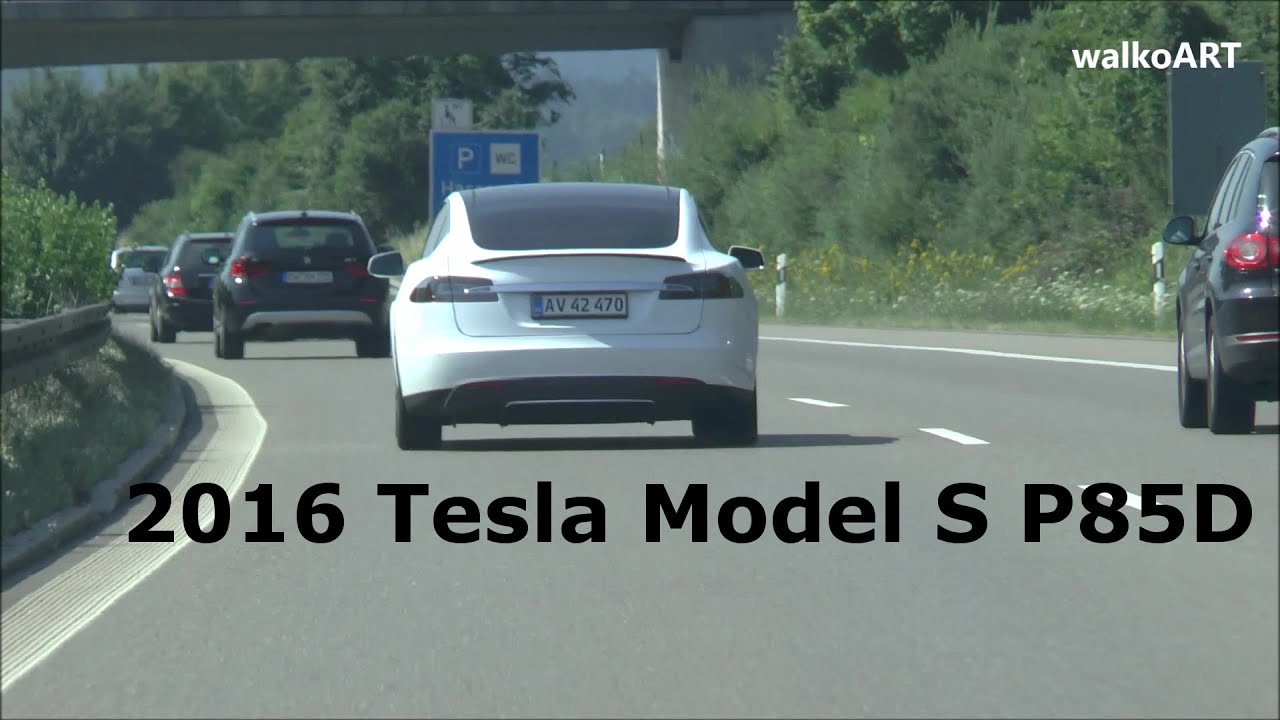 Prototype 2016 Tesla Model S P85D on the road Erlkönig Elektroantrieb ...
