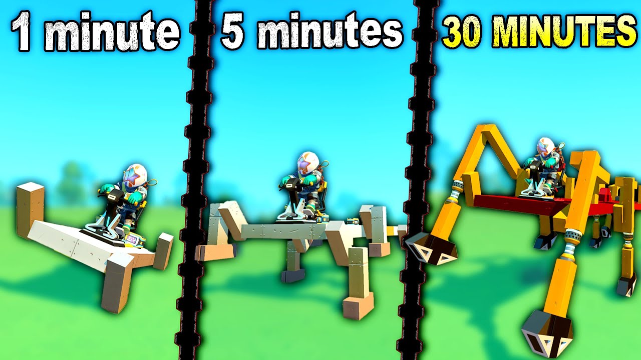 Speed Building a WALKER in 1 Minute, 5 Minutes, and 30 Minutes! - YouTube