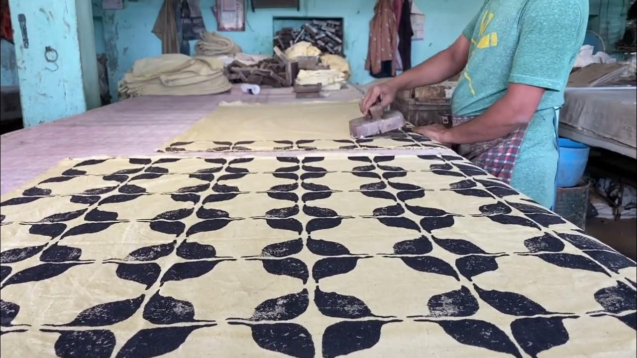 How to Block Print Ichcha's Geo Fabric Bag - YouTube