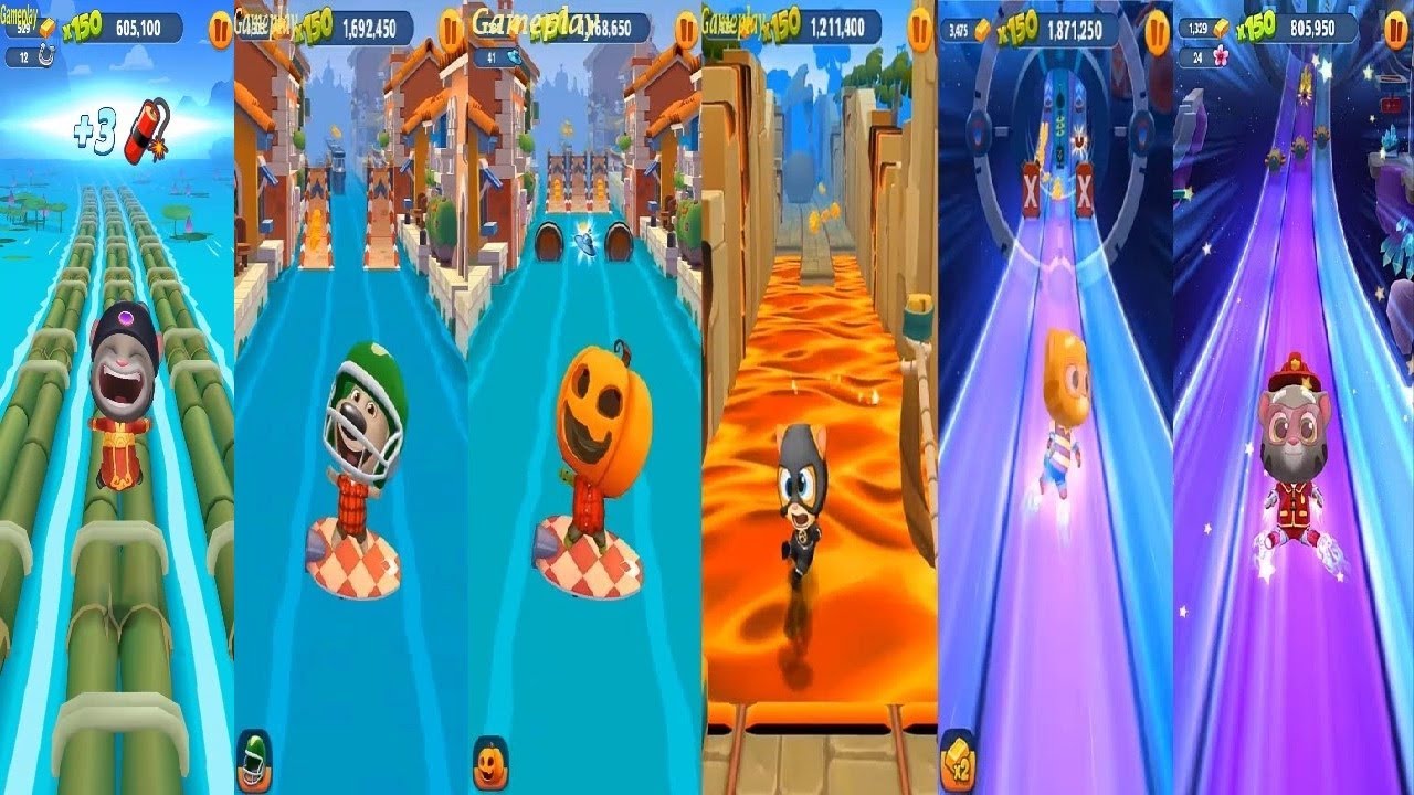 Talking Tom Gold Run Chinese Version Fortune Tom SUPER GINGER BEN ...