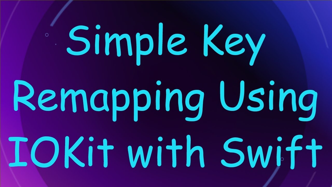 Simple Key Remapping Using IOKit with Swift - YouTube