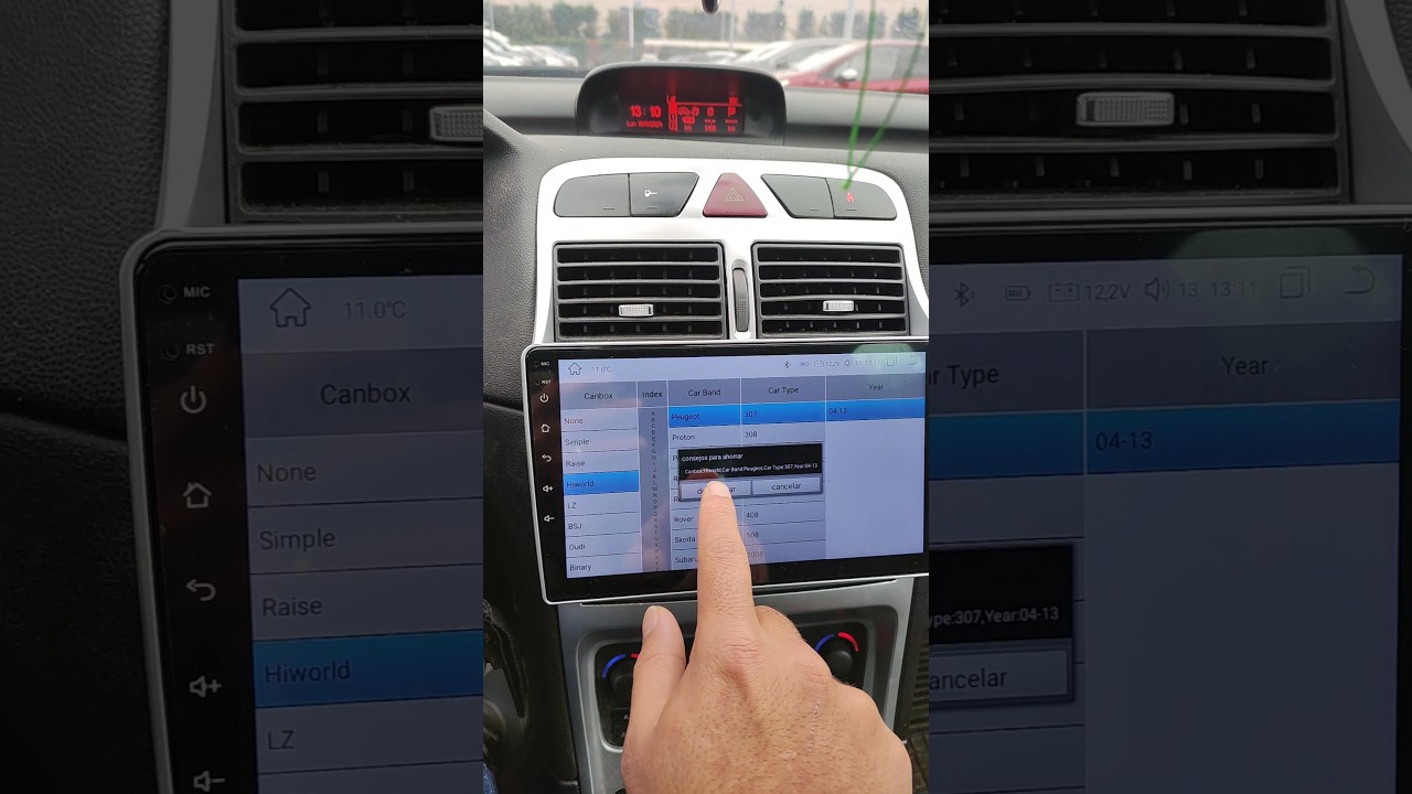 Así es como se configura el canbus Hiworld en una radio Hizpo K706 # ...