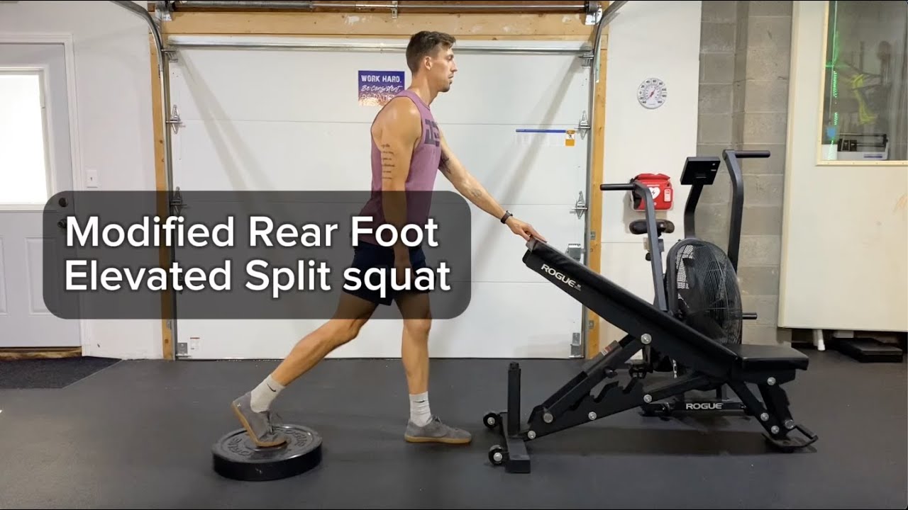 Modified Rear Foot Elevated Split Squat - YouTube