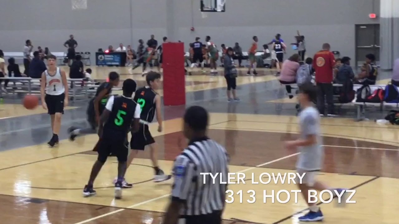 Tyler Lowry had multiple smooth left hand buckets at the Adidas Jr ...