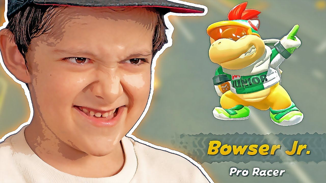 Bowser Jr. the Pro Racer! 🏎️ Mario Kart World Knockout Tour – Golden ...