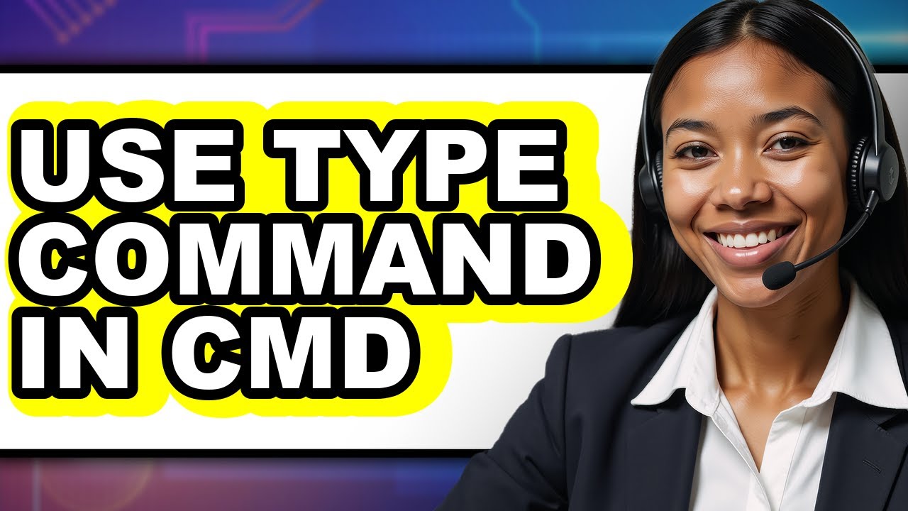 How to Use Type Command in Cmd (updated) - YouTube