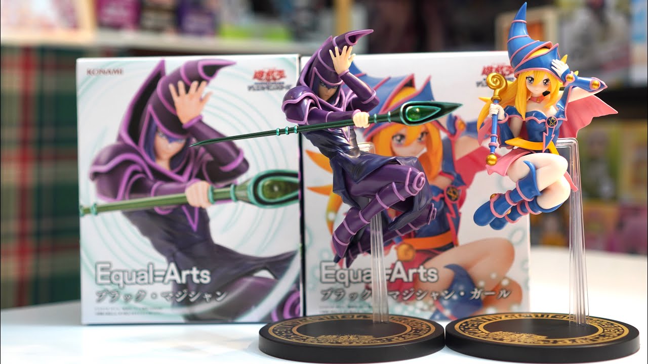 Unboxing Yu-Gi-Oh! Dark Magician & Dark Magician Girl Equal Arts - Konami Prize Collection - YouTube