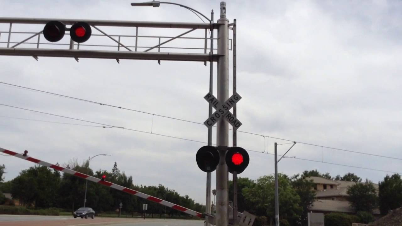 Winfield Blvd Railroad Crossing Video (New Electronic Bells) - YouTube