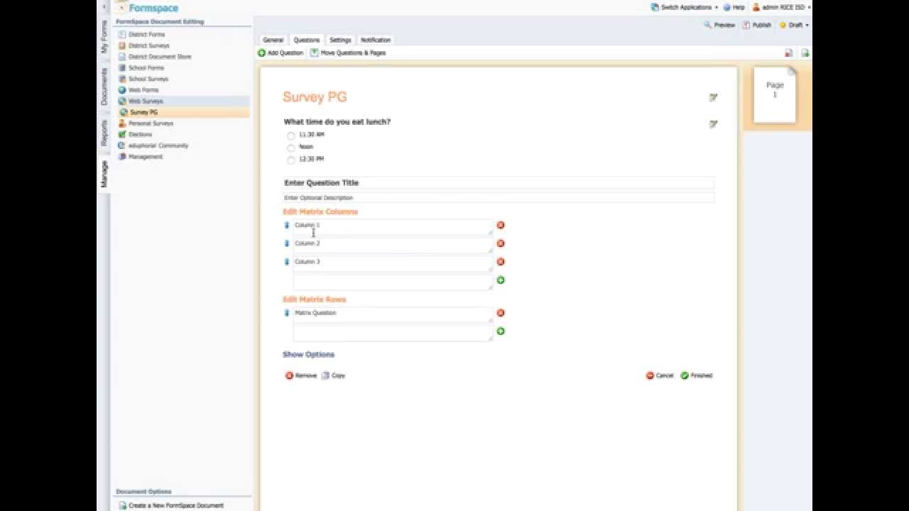 Web Survey in Formspace - YouTube