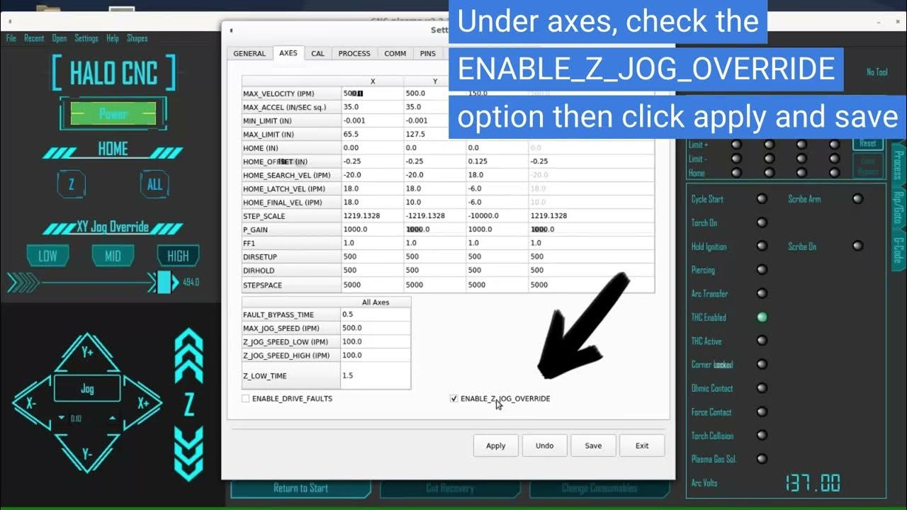 Enabling Jog Z Override - YouTube