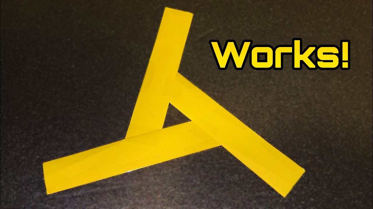 How to Make EASIEST Tri Blade Paper Boomerang Tutorial + Demo - YouTube