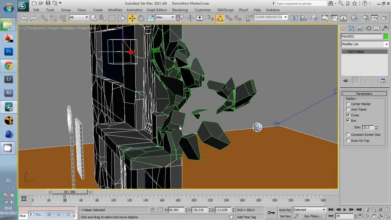 Destruction with Thinking Particles - YouTube