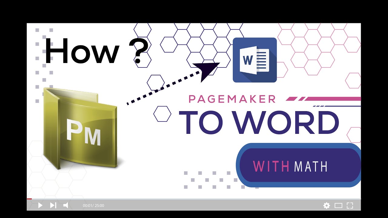 Page Maker to word with Math | Convert Pagemaker to word | How to ...