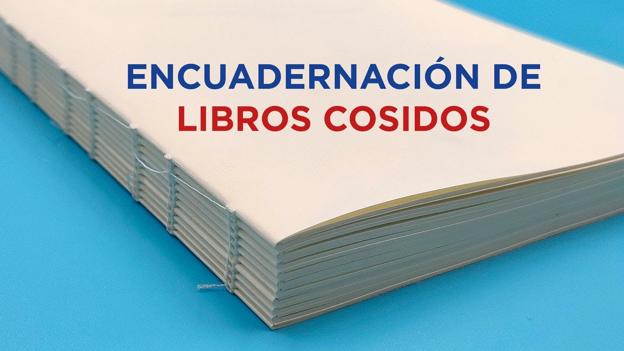 Encuadernación de libros cosidos - YouTube