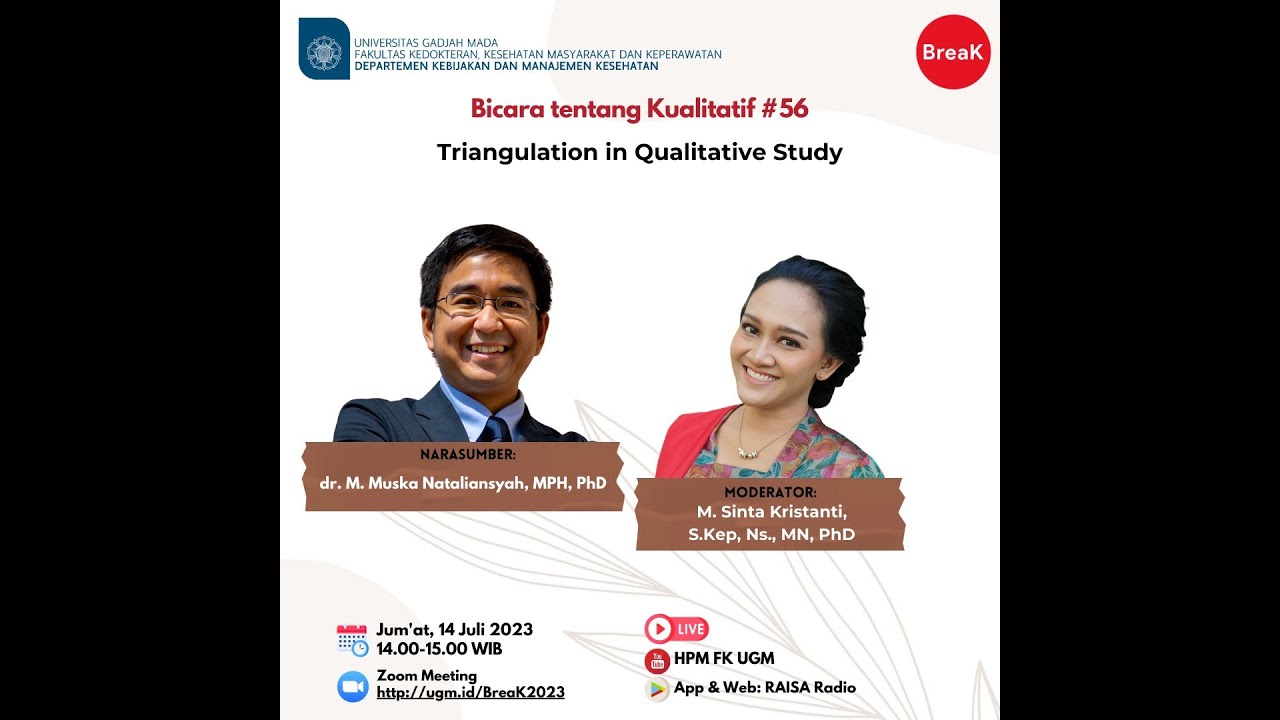 BreaK Sesi #56 "Triangulation in Qualitative Study" - YouTube