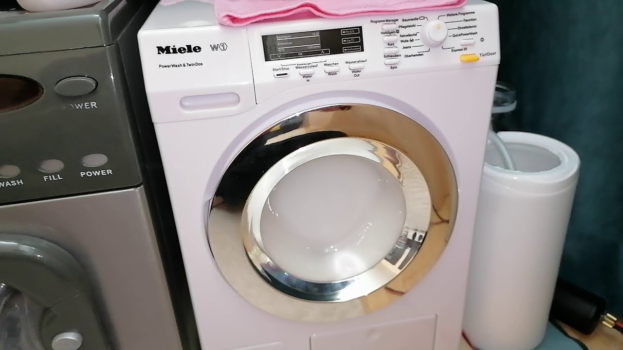 Miele toy washing machine modified sudslock - YouTube