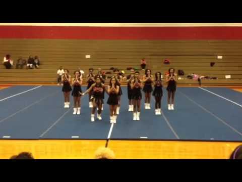 WSSU Red Team Cheerleaders NC Stomp & Shake Competition - YouTube
