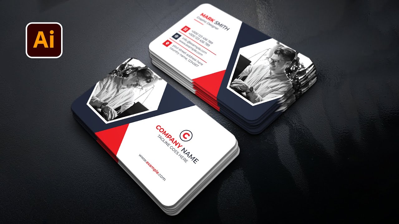 Business Card Design Made Easy Adobe Illustrator Tutorial - YouTube