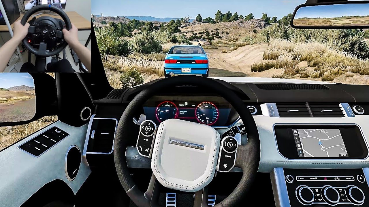 BeamNG Drive - Range Rover Sport SVR [Steering Wheel gameplay] - YouTube