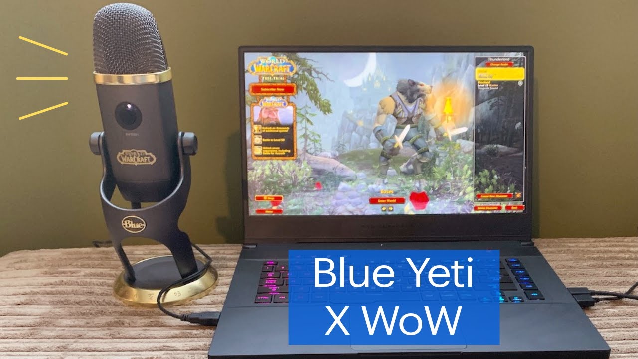 Blue Yeti X World of Warcraft Edition Microphone Review - YouTube