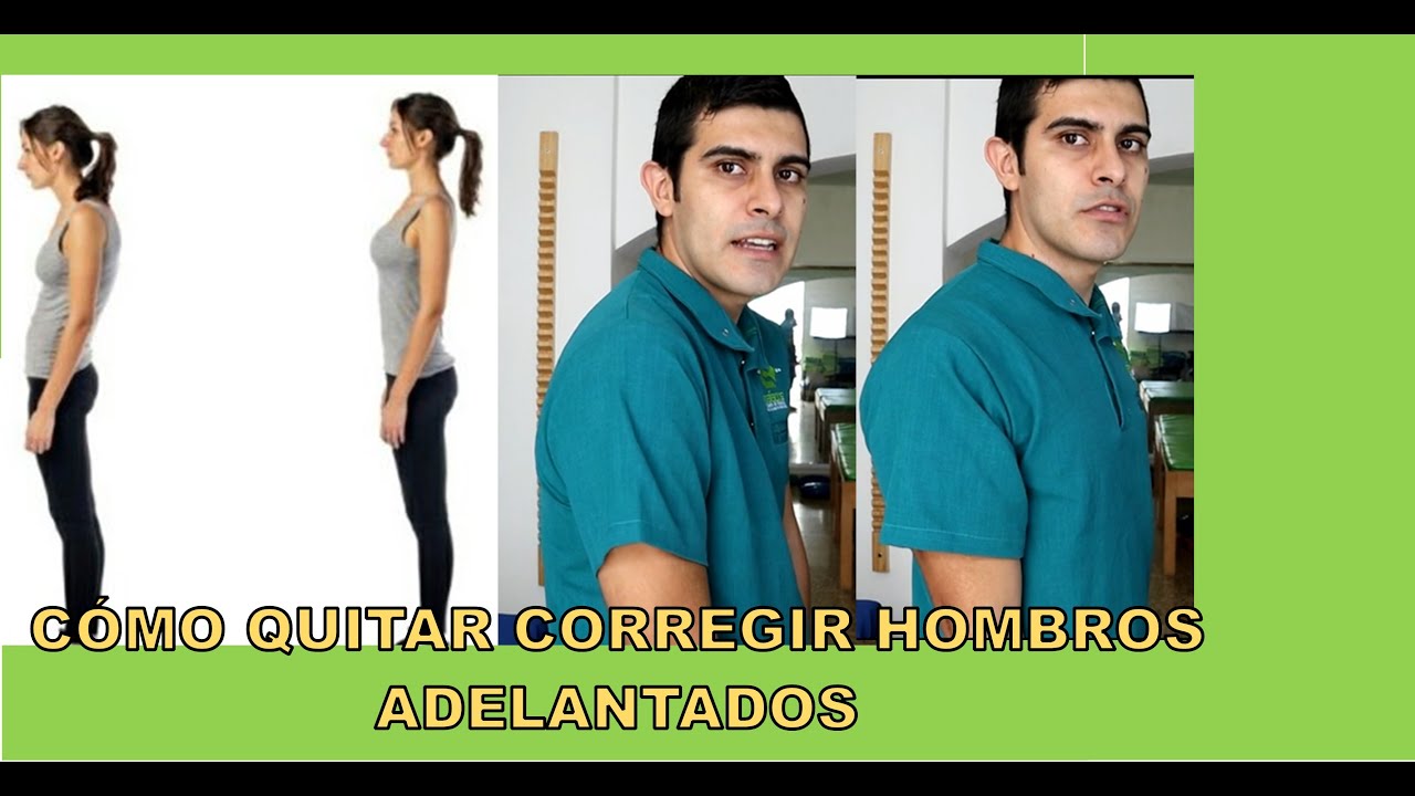 ENCORVADO por HOMBROS ADELANTADOS corrígelo con ligas - YouTube