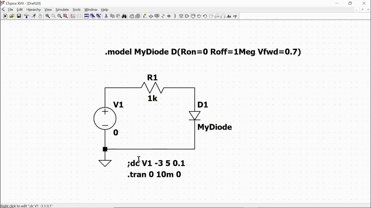 LT Spice Tutorial - EP 7 - Transient Simulation and Limiter Circuit - YouTube