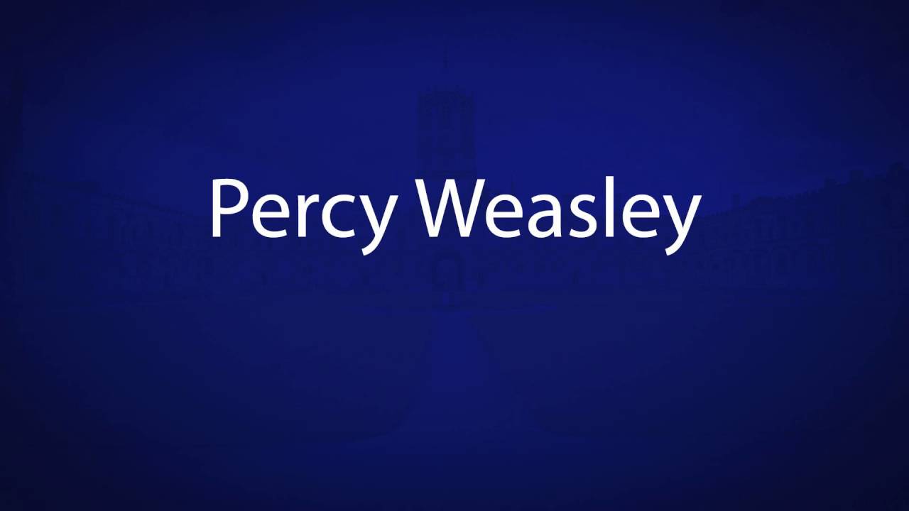 How to pronounce Percy Weasley [ Harry potter characters] - YouTube