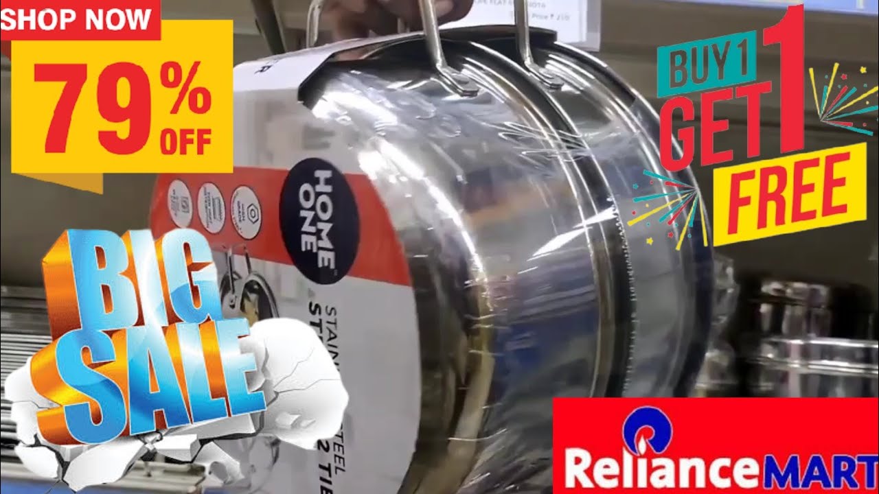 Reliance Smart Latest Stainless Steel Collection Sale ||Reliance Smart ...