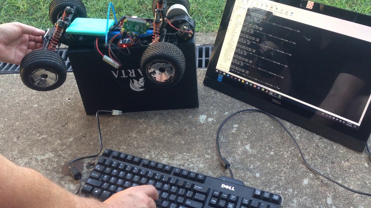 Self driving car. PWM control over wi-fi. - YouTube