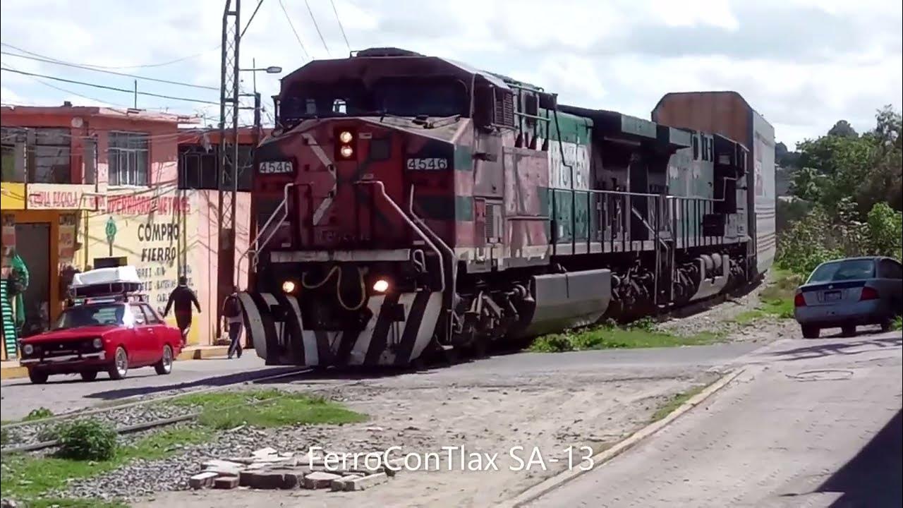 Fuerza Ferrosur con dos AC44CW 4546 y 4435 en Tlaxcala. #fsrr - YouTube