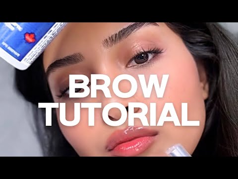 STRAIGHT BROWS TUTORIAL - YouTube