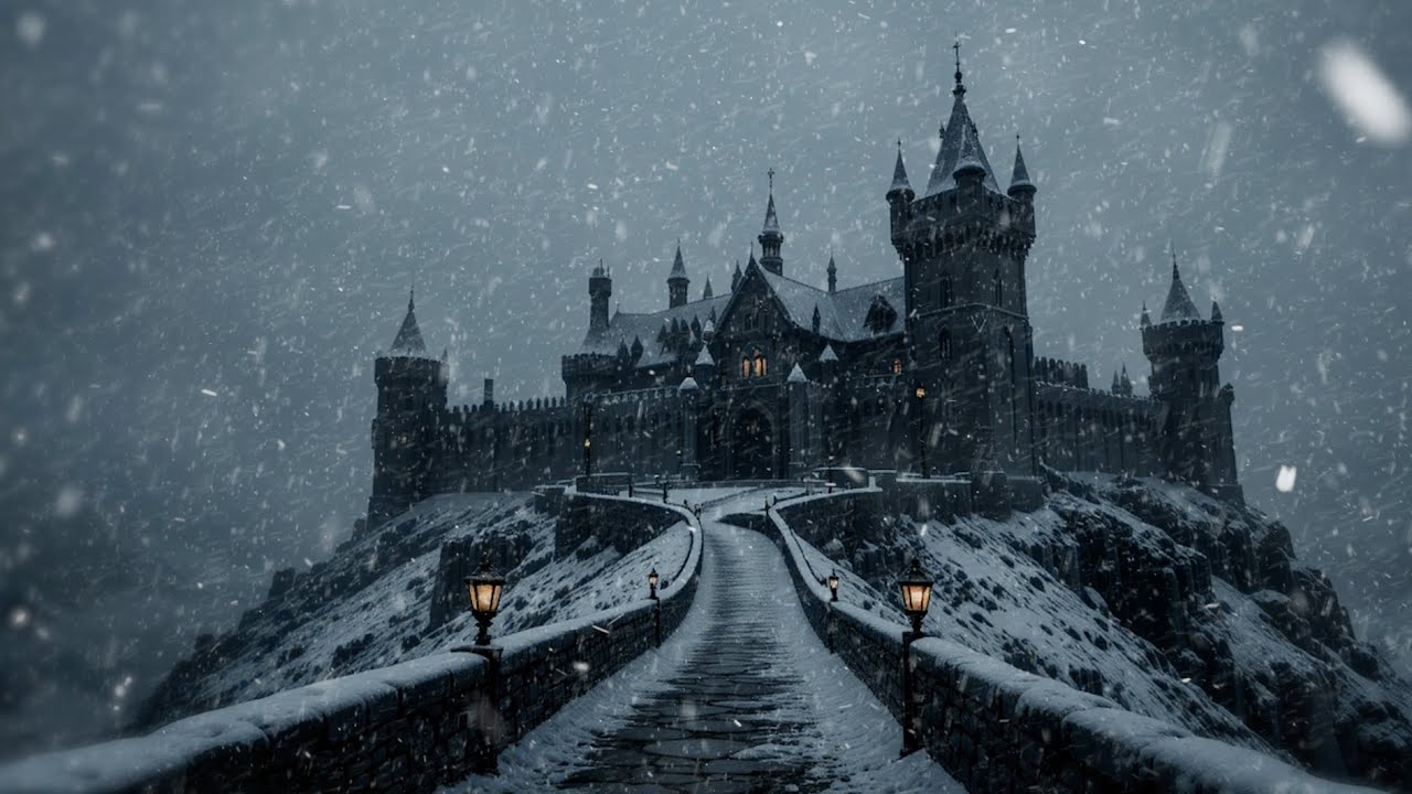 Winter Storm┇Eerie Dark Winter Castle Vibes For Fast Deep Sleep┇WINTER ...