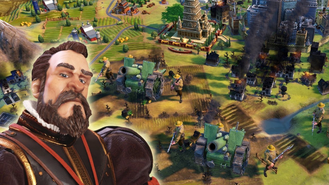 Invasion of England continued - Civilization 6 Spain Ep.10 - YouTube