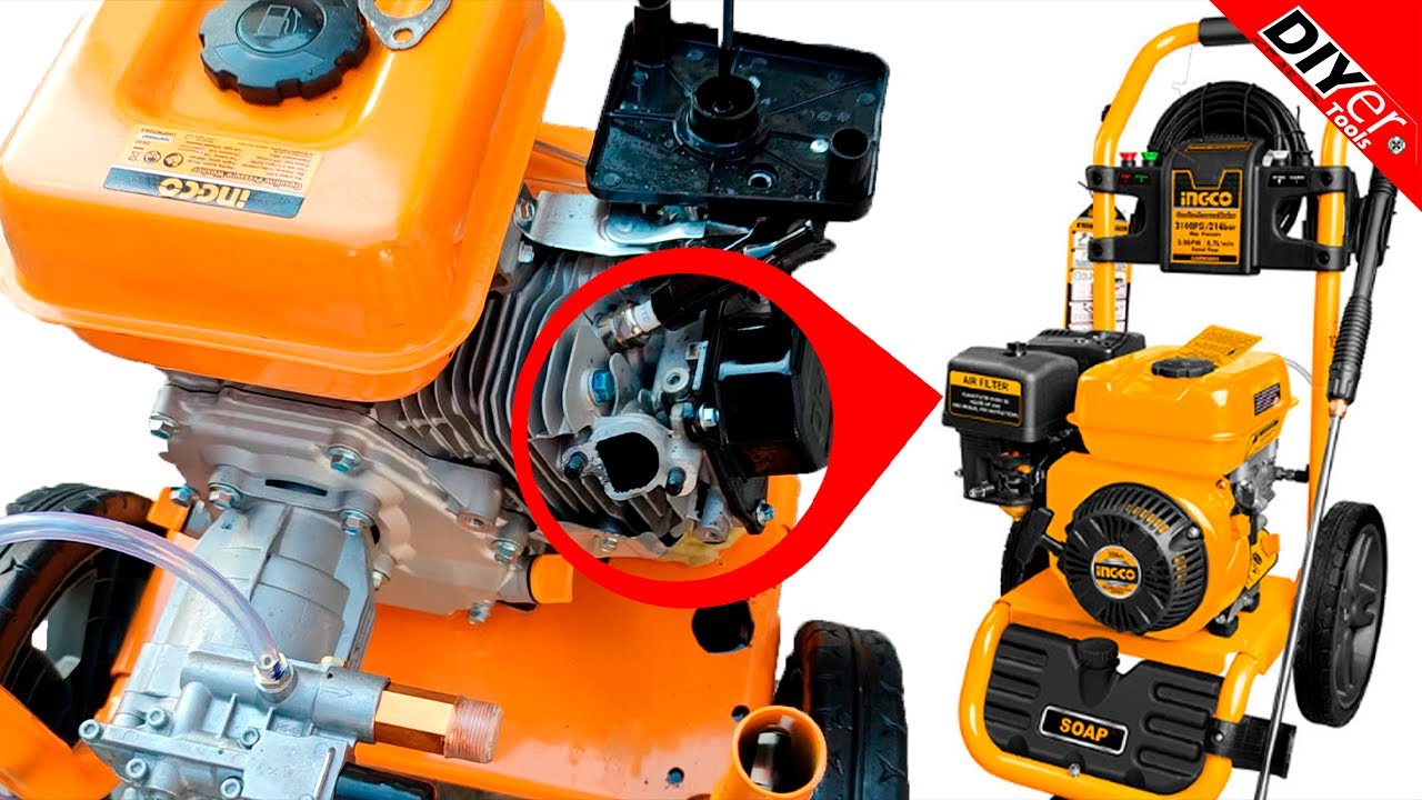 INGCO GHPW2003 Gasoline pressure washer, WITHOUT MUFFLER @diyertools ...