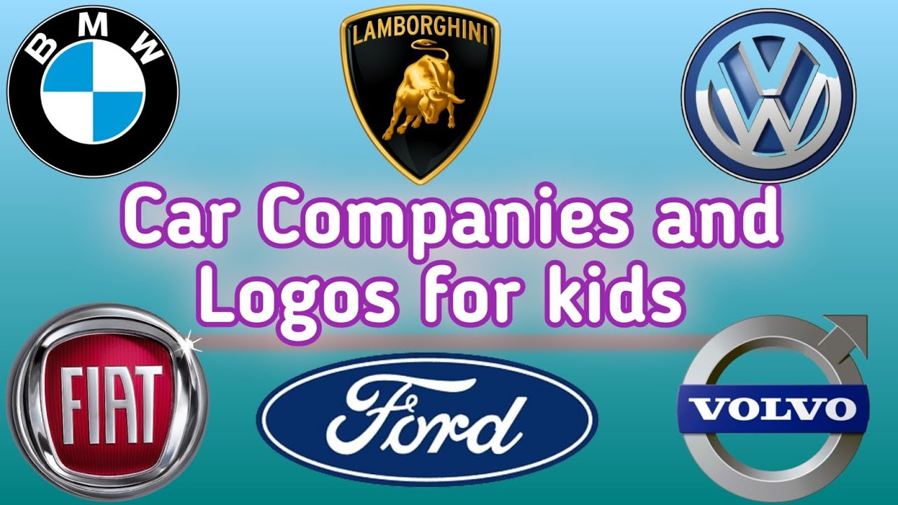 Car Companies and Logos for kids :- #kidssong - YouTube