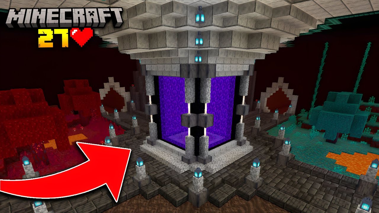 DECORE MI NETHER HUB EN MINECRAFT #27 - YouTube