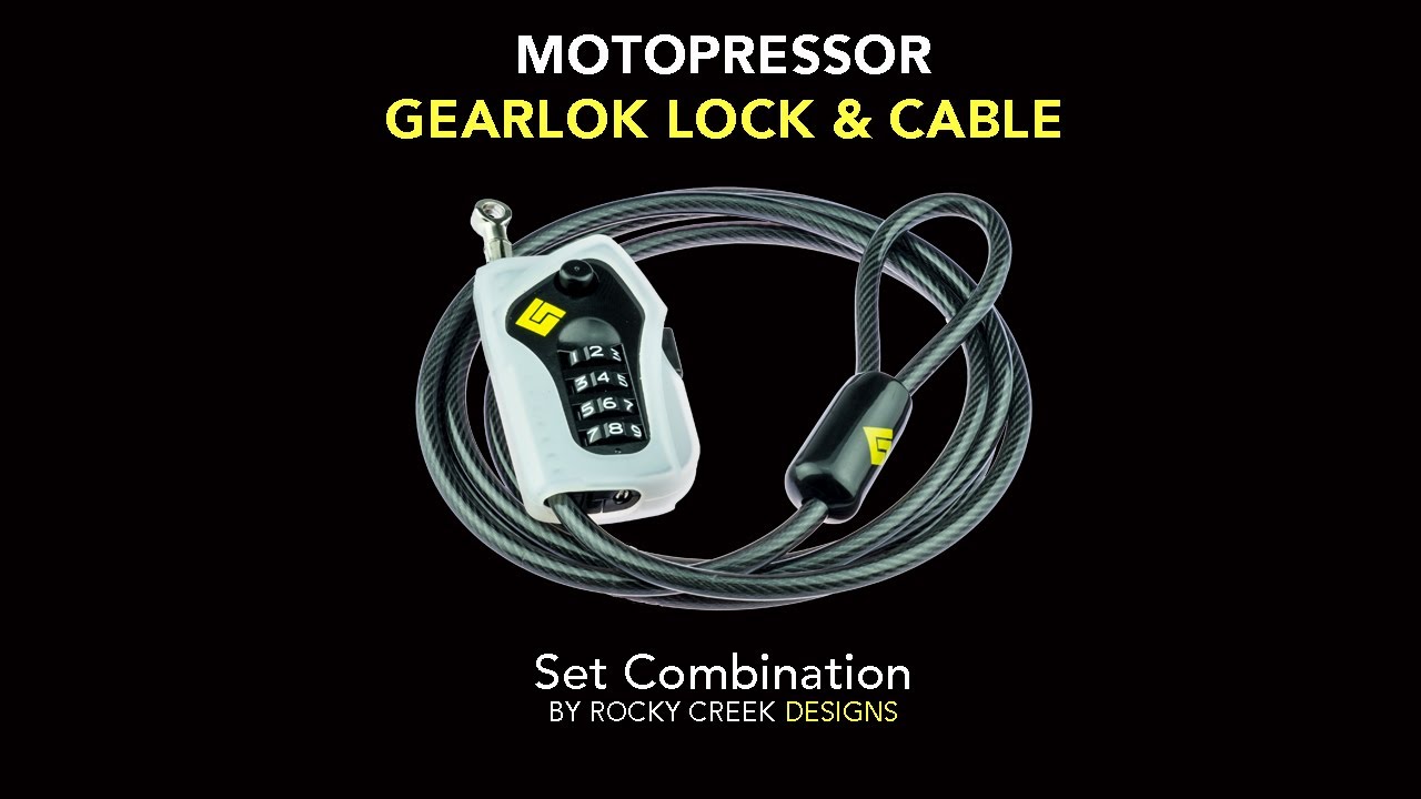 GearLok "Lock & Cable" Set Combination - YouTube