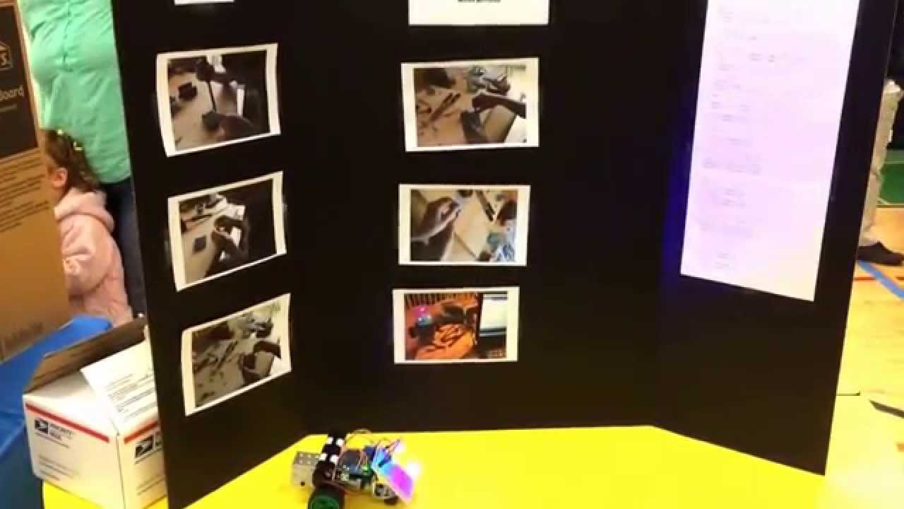 Nicole's 4th grade science fair robot. - YouTube